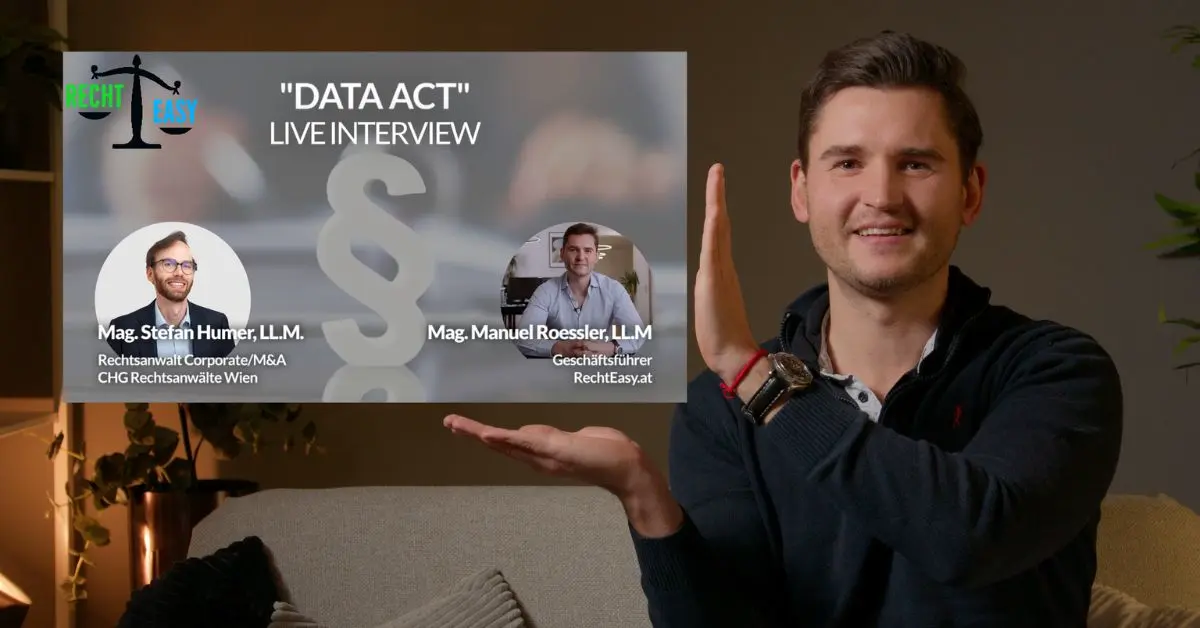 Data Act Live-Interview mit Stefan Humer von CHG Rechtsanwälte ...